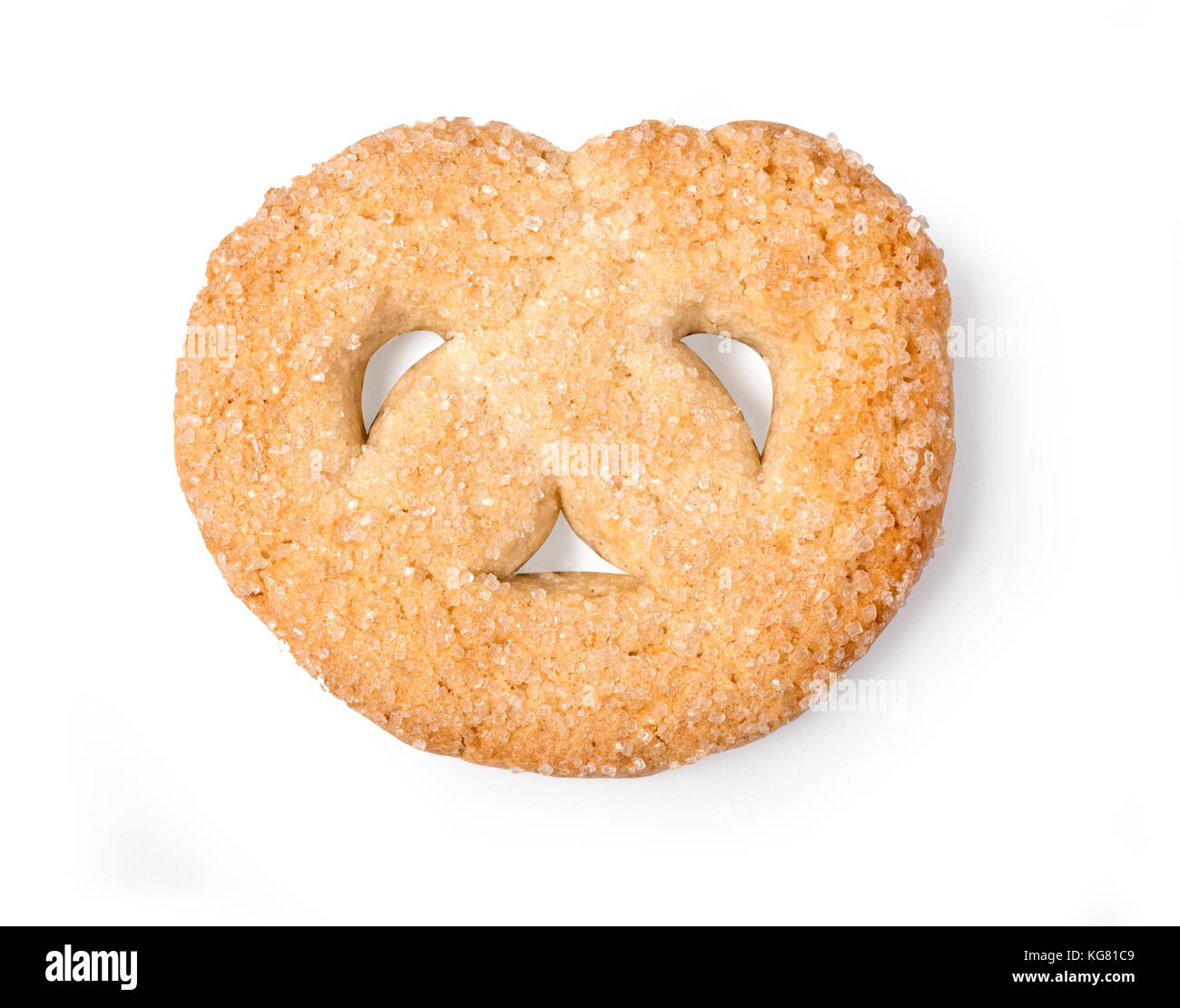 Single biscuit isolated on white from above Stock Photo - Alamy