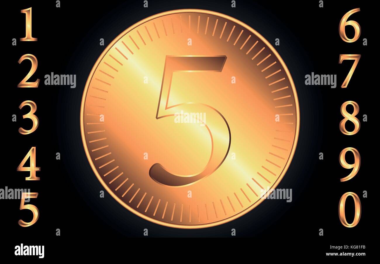 Gold Coin / Medal Stock Vector Image & Art - Alamy