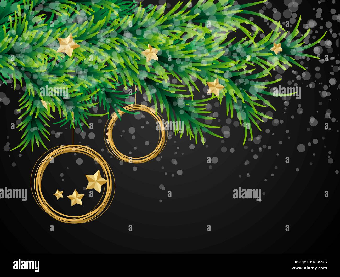 Green christmas fir tree Stock Vector Images - Alamy