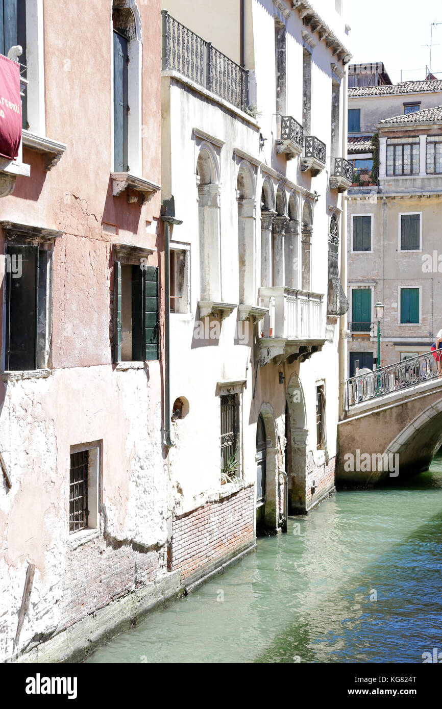 Venice, Italy: historical architecture and colorful facades with ...