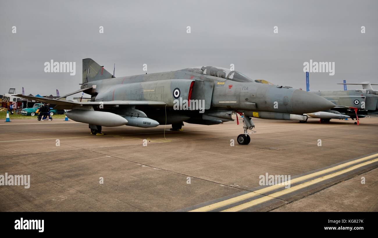 Hellenic Air Force F-4E Phantom on static display at the 2017 Royal ...