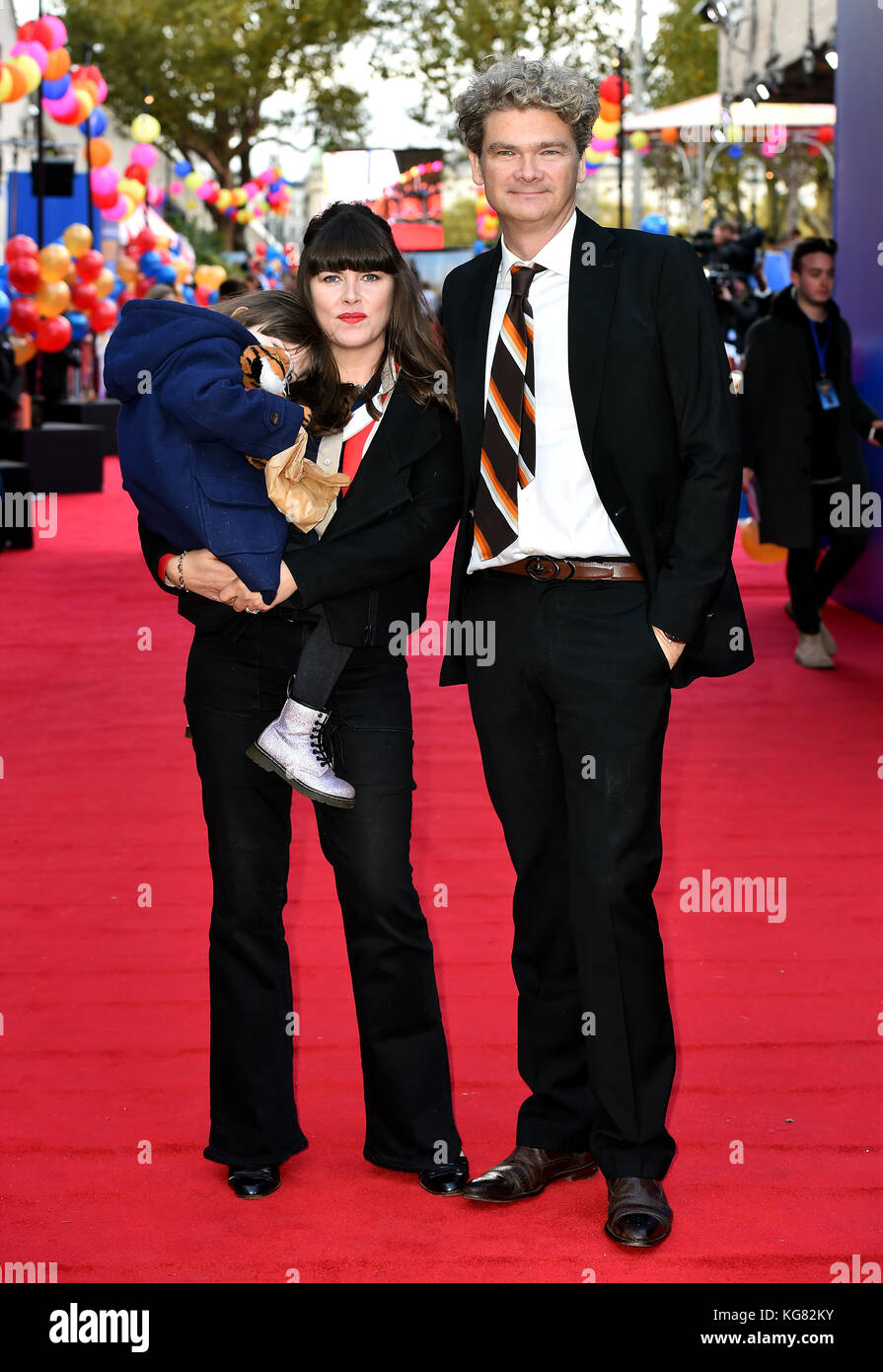 Family attending paddington 2 premiere bfi southbank hi-res stock ...