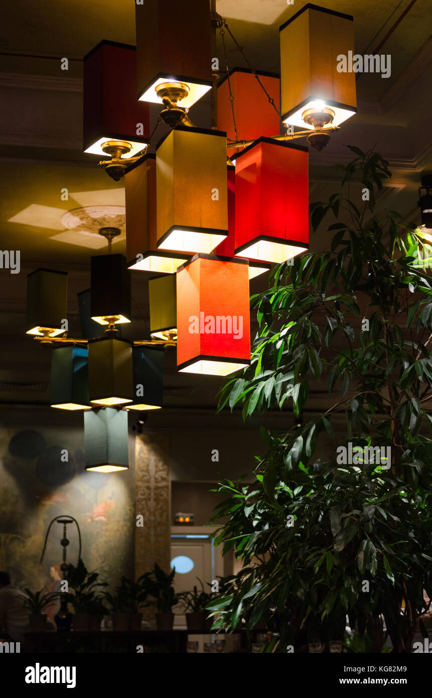 Restaurant interior shot Stock Photo - Alamy