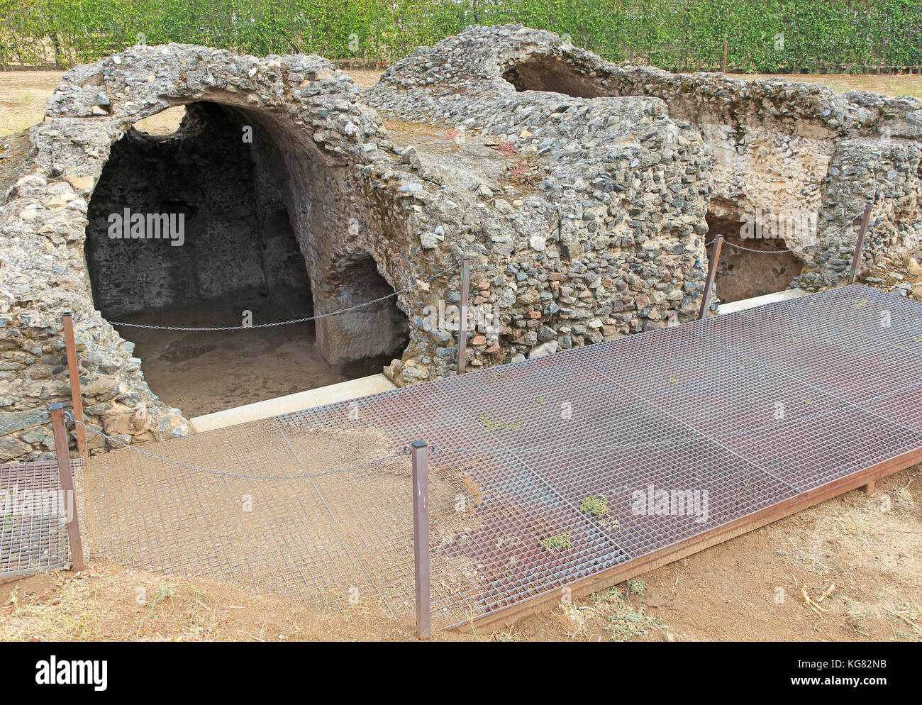 Columbarios Roman burial ground funerary mausoleums, Merida ...