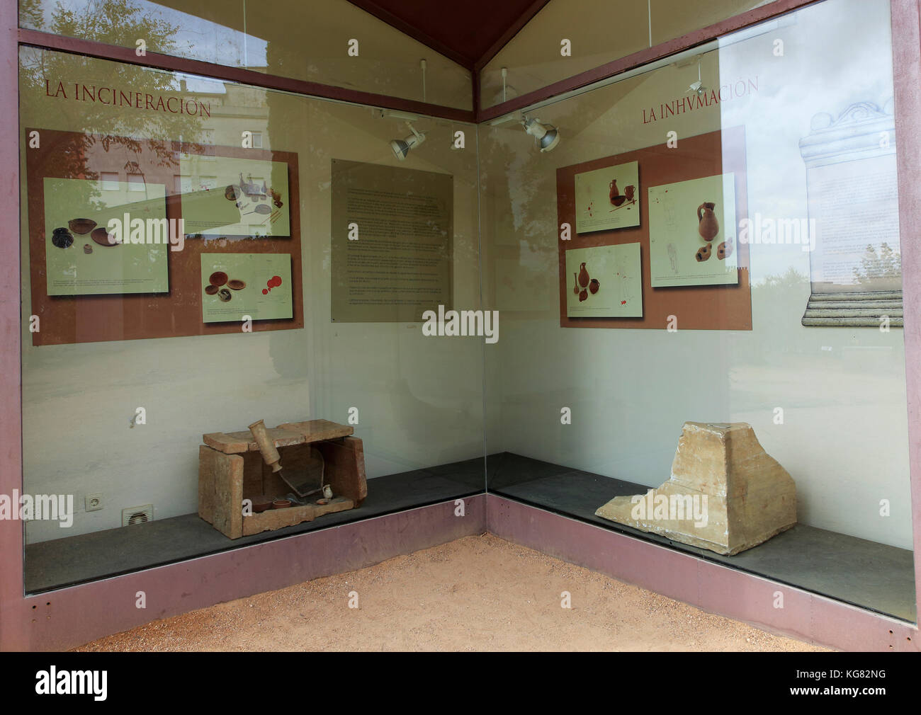 Columbarios Roman burial ground funerary inhumation exhibition, Merida ...