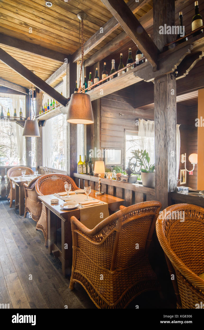 Restaurant interior shot Stock Photo - Alamy