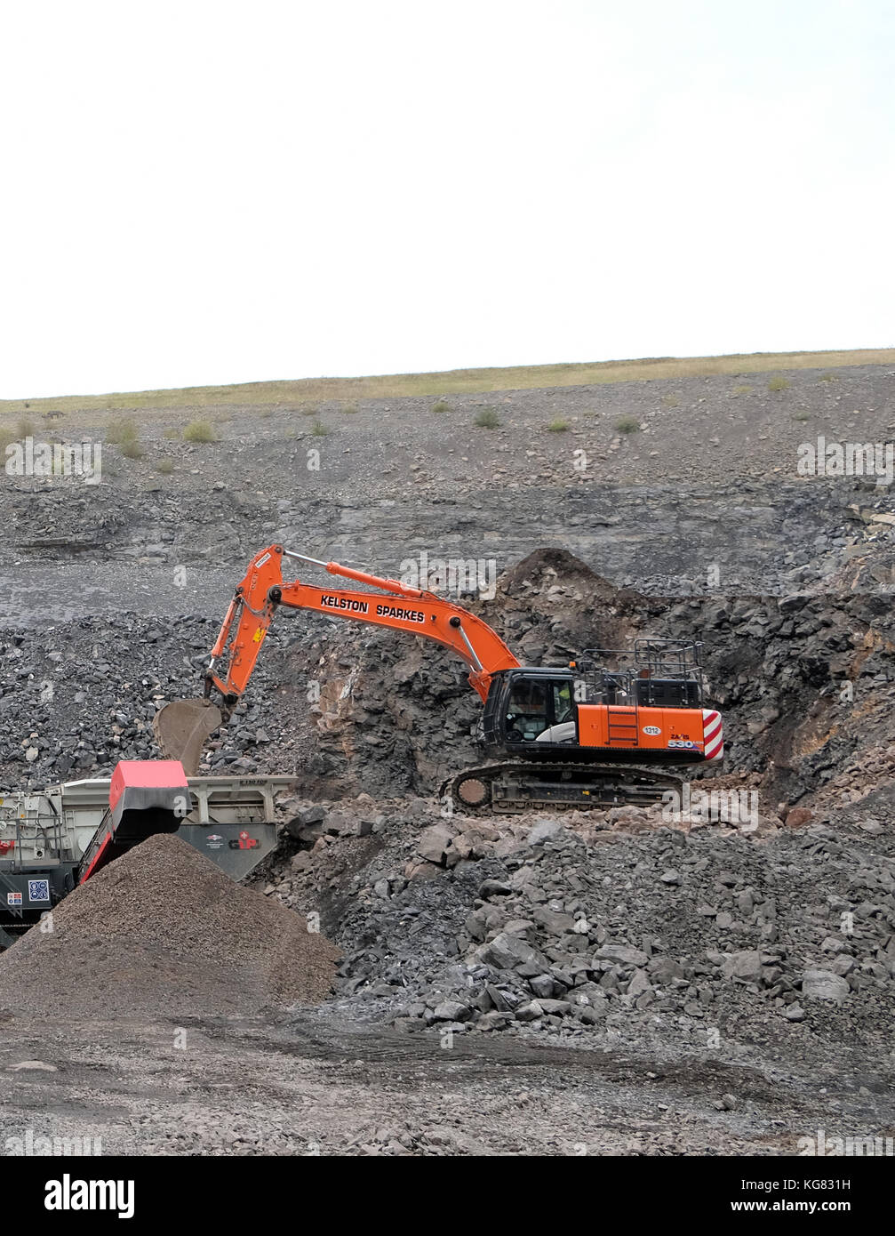 October 2017 - Quarry machinery, diggers and crushers and loaders Stock ...