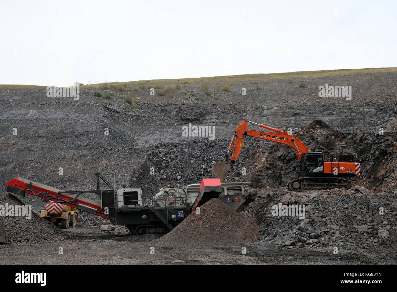 October 2017 - Quarry machinery, diggers and crushers and loaders Stock ...