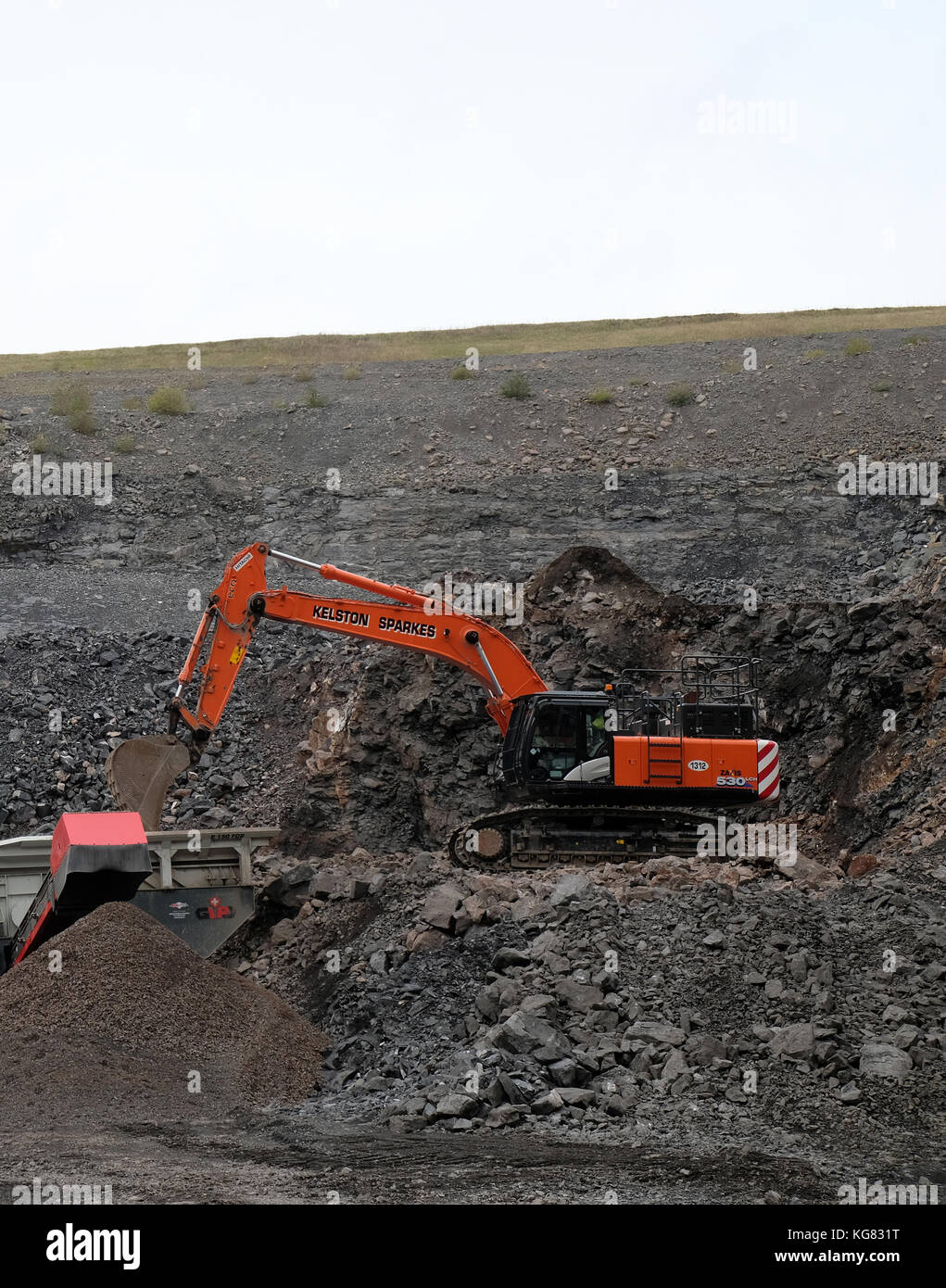 October 2017 - Quarry machinery, diggers and crushers and loaders Stock ...