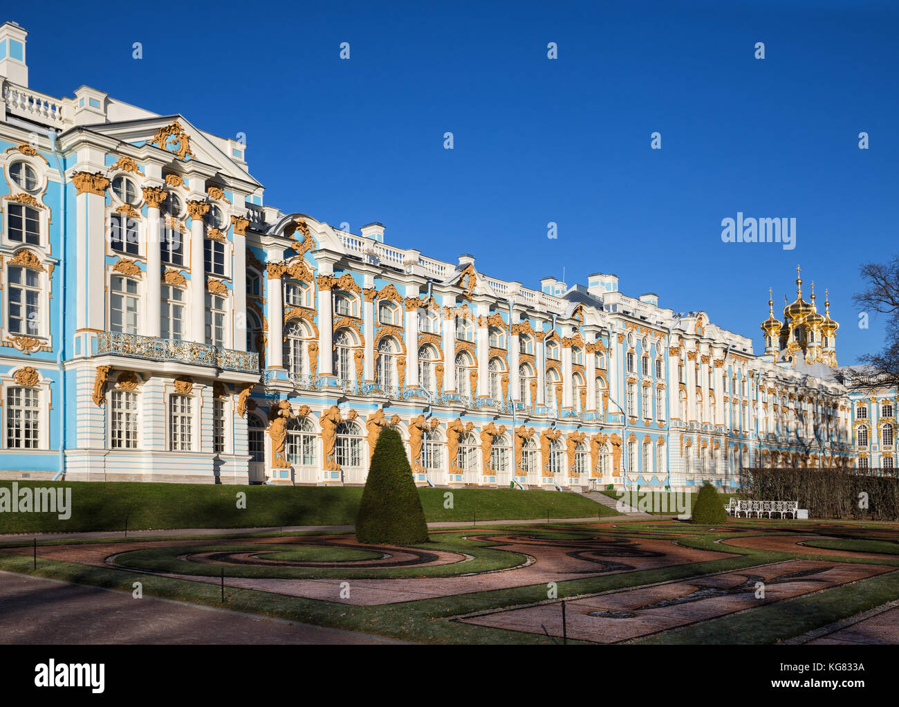 Catherine palace rococo palace st petersburg hi-res stock photography ...