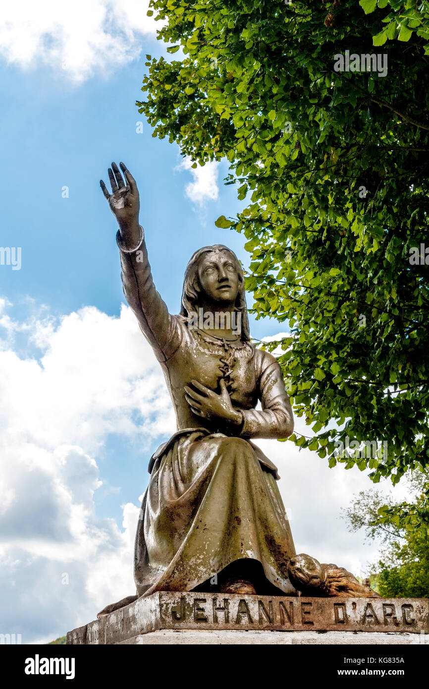 Domremy la Pucelle (France): Birthplace of Joan d' Arc; Geburtsort von ...