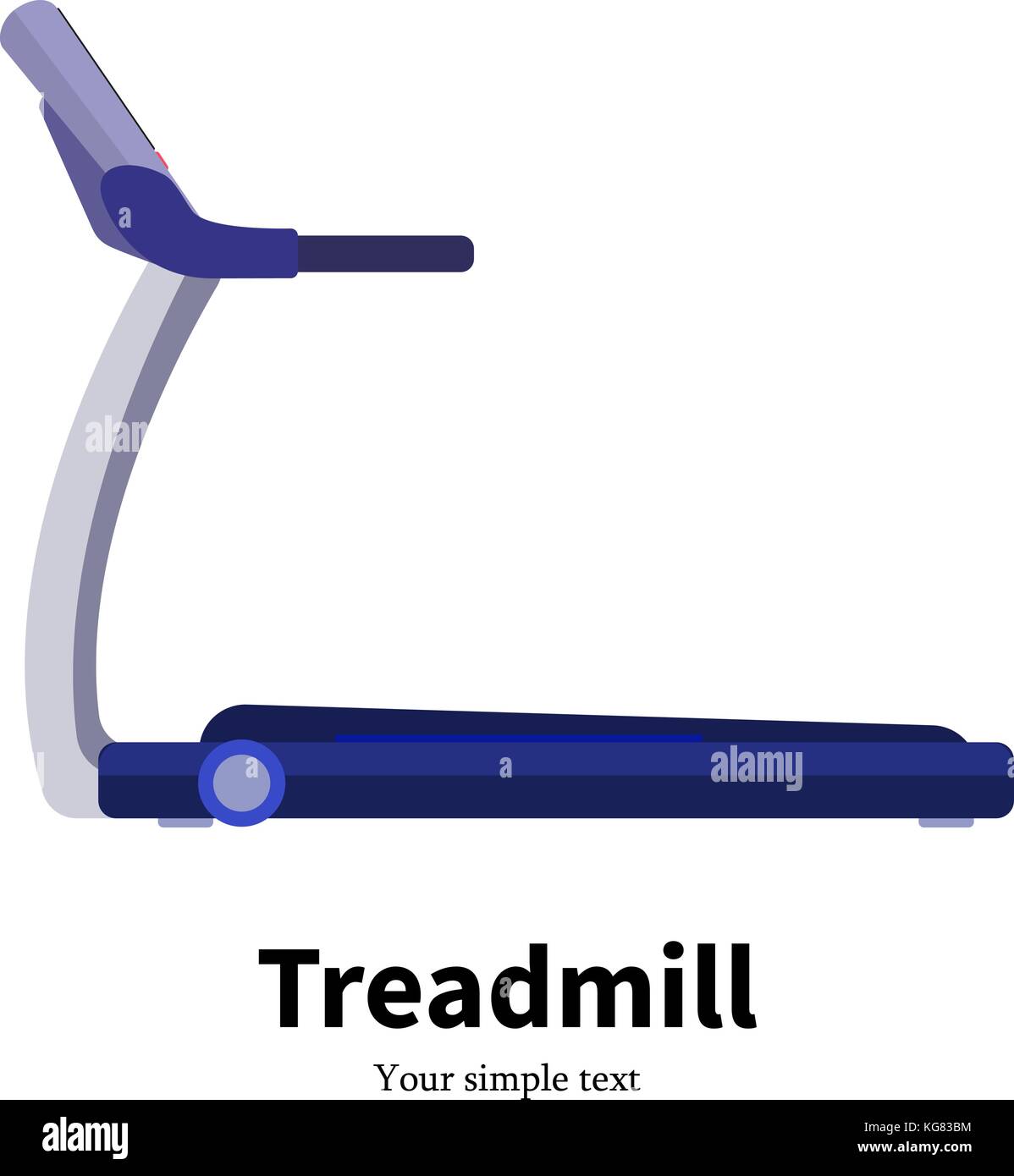 Vector illustration training apparatus treadmill Stock Vector Image ...