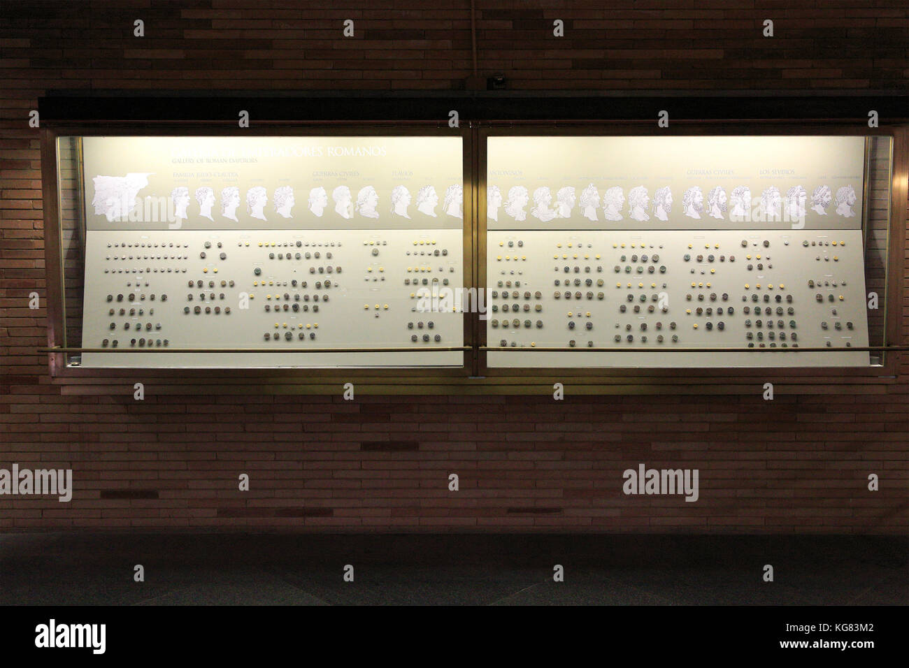 Coin display, Museo Nacional de Arte Romano, national museum of Roman ...
