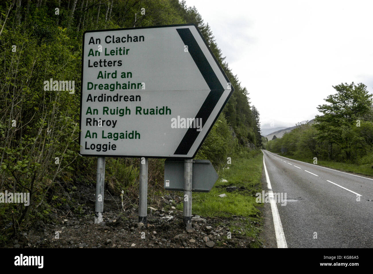 Scottish road sign hi-res stock photography and images - Alamy