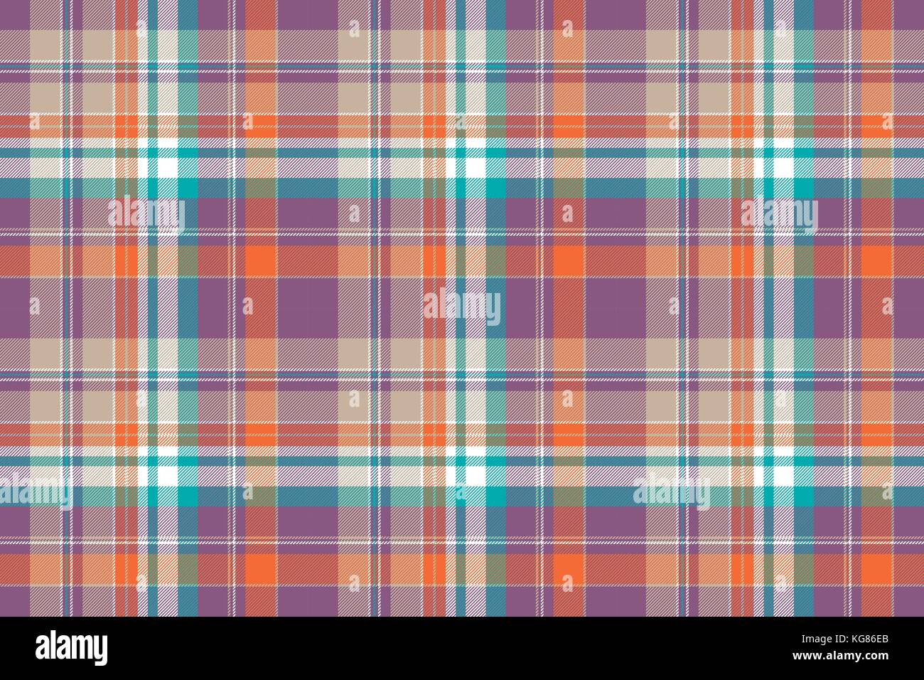Abstract check plaid cotton texture seamless pattern. Flat design ...