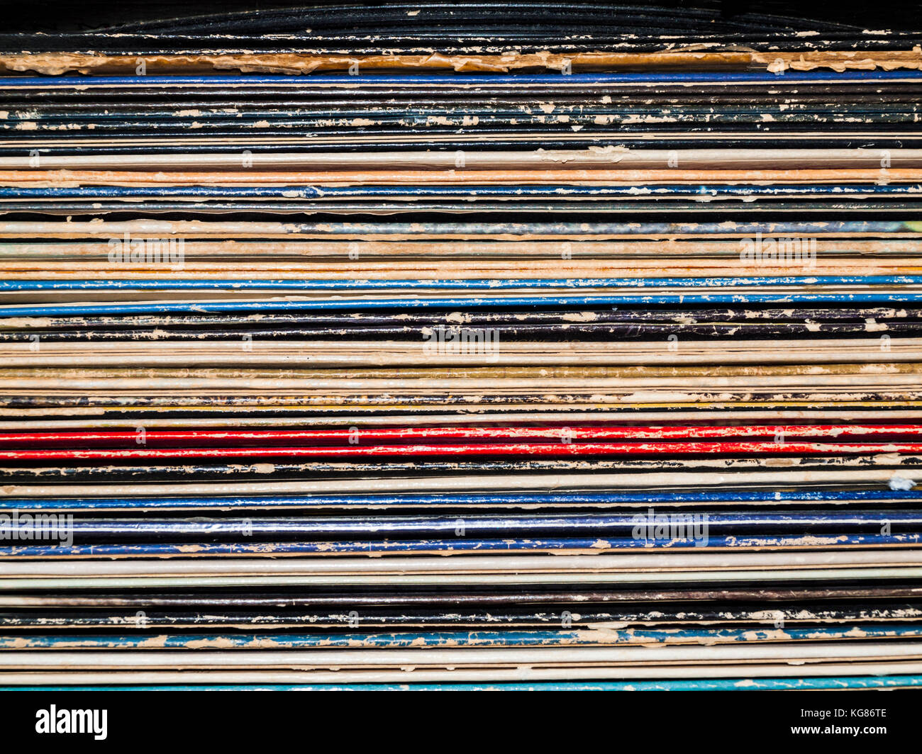 Stack of vinyl records hi-res stock photography and images - Alamy
