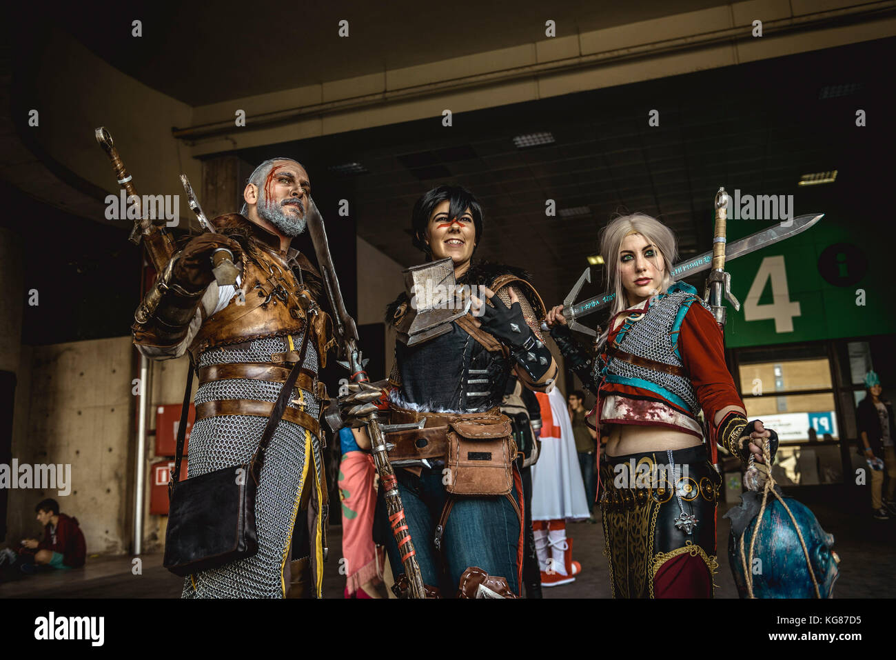 Barcelona, Spain. 4th November, 2017. Cosplayers dressed as their ...