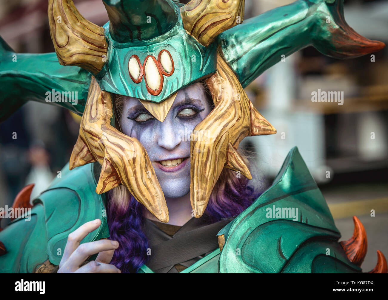 Barcelona, Spain. 4th November, 2017. A cosplayer dressed as her ...