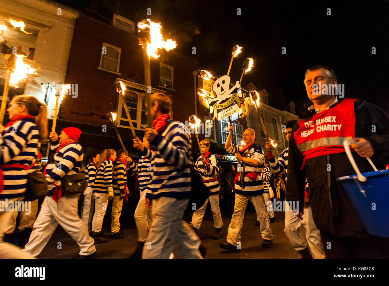 Lewes, UK. 4th Nov, 2017. Lewes Bonfire Night Celebrations. The annual ...