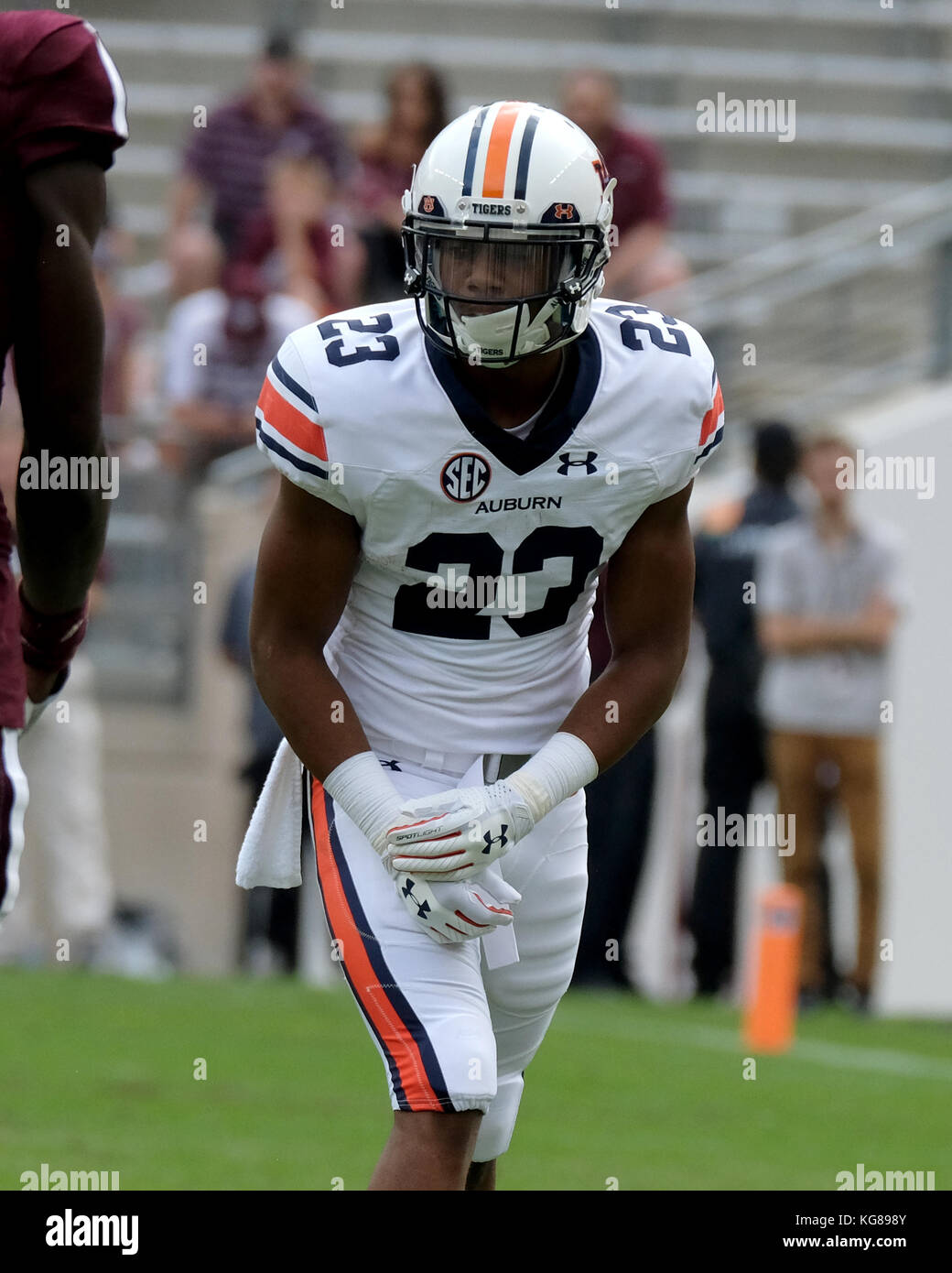 Nov 7, 2017. Ryan Davis #23 of the Auburn Tigers in action vs the Texas ...