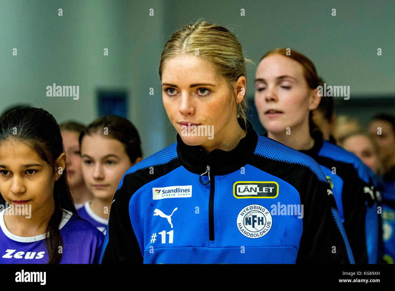 November 4, 2017: Sarah Iversen #11 (Nykobing Falster) during the EHF ...