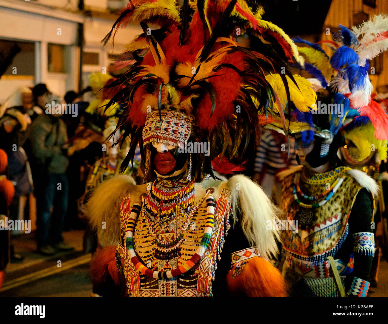 Lewes, UK - 4 November 2017: Participants from Borough Bonfire Society ...