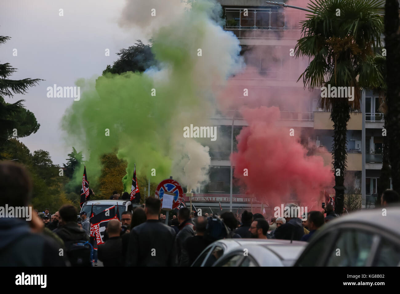 Rome, Italy 4 November 2017. Demonstration of the political movement ...