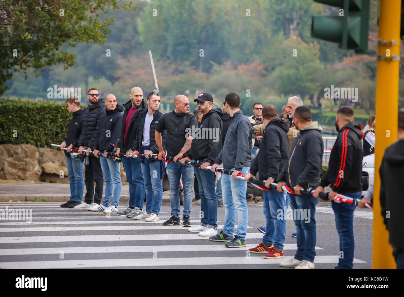 Rome, Italy 4 November 2017. Demonstration of the political movement ...