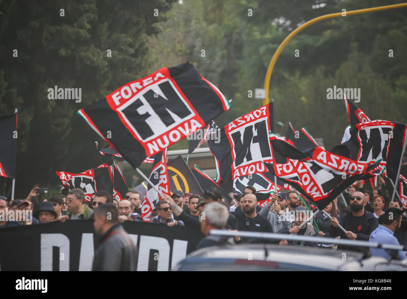 Rome, Italy 4 November 2017. Demonstration of the political movement ...
