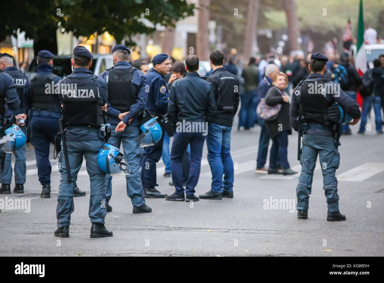 Rome, Italy 4 November 2017. Demonstration of the political movement ...