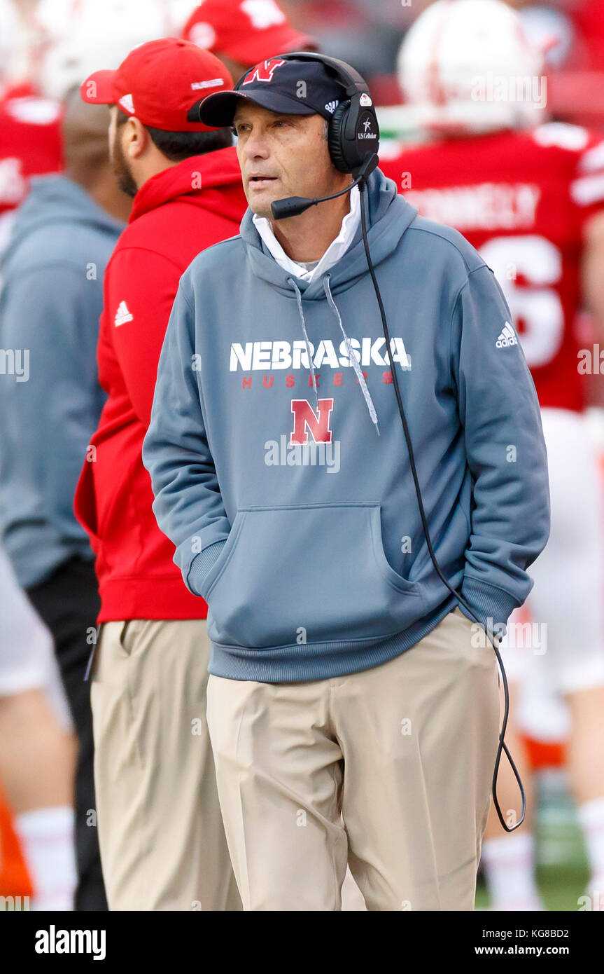 Lincoln, NE. U.S. 04th Nov, 2017. Nebraska Cornhuskers head coach Mike ...