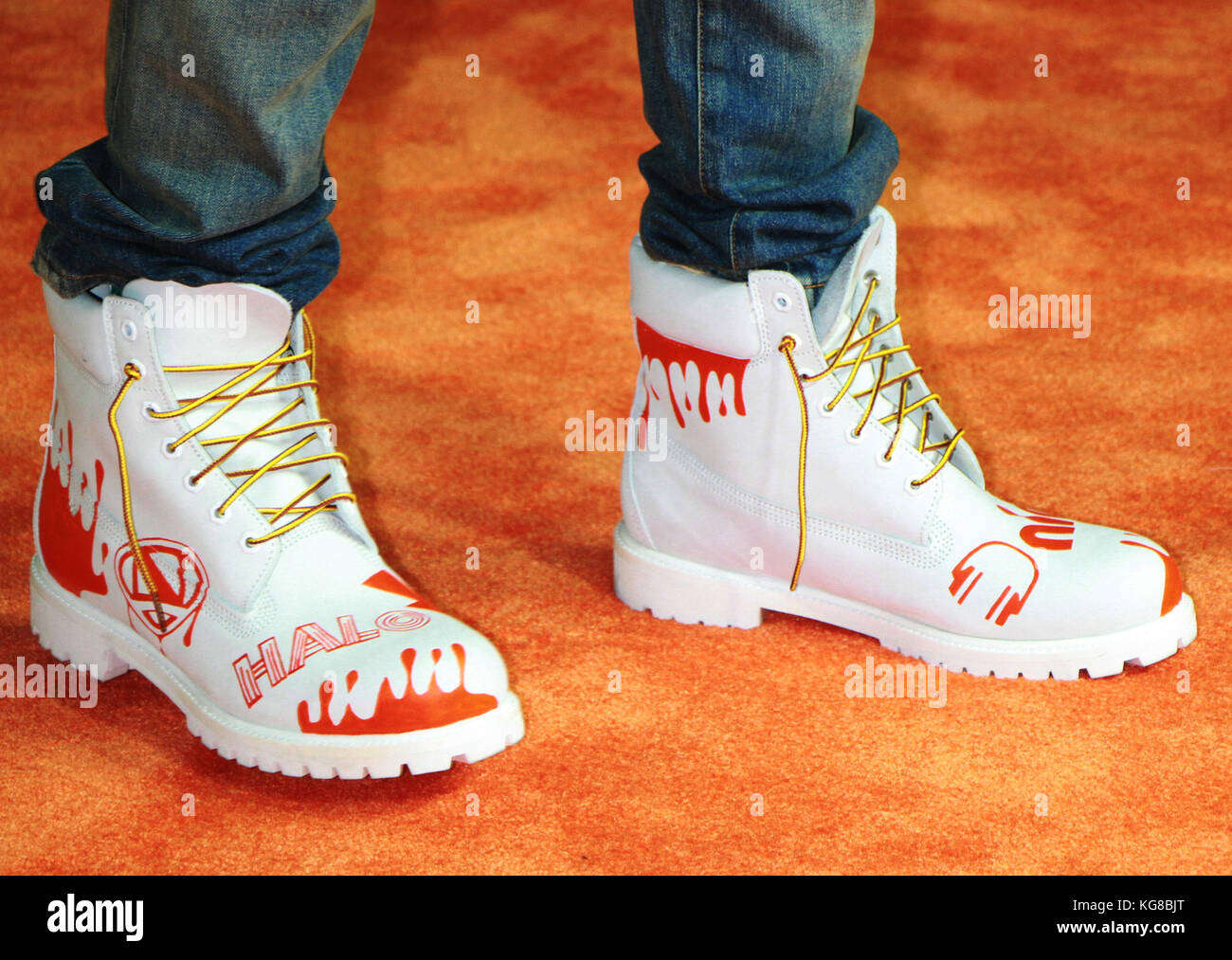 Customized White Timberlands