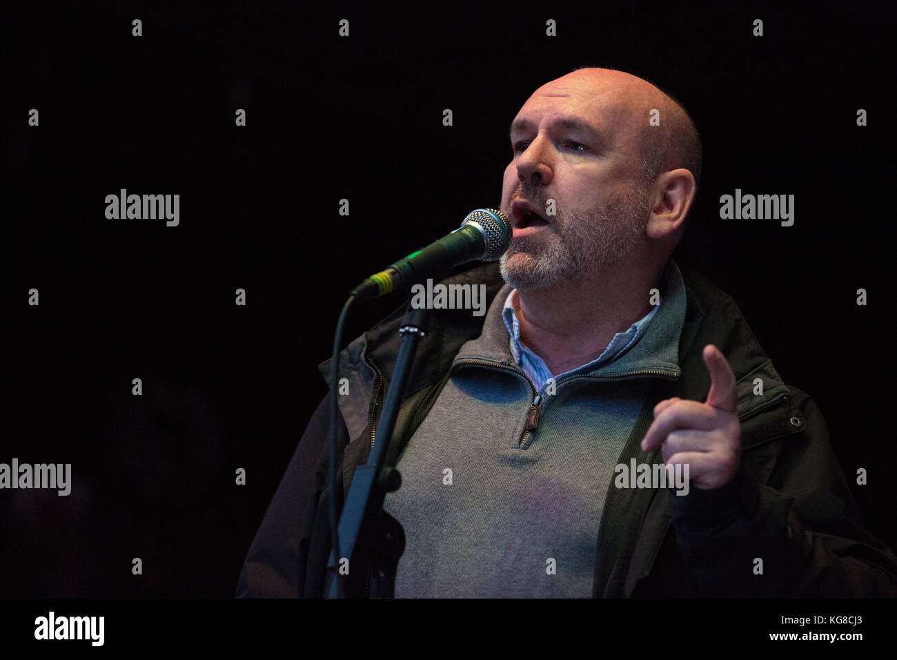 London, UK. 4th November, 2017. Mick Whelan, General Secretary of ASLEF ...