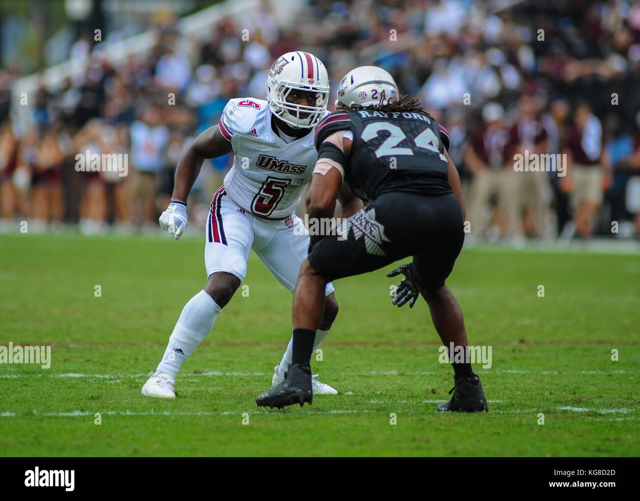 November 04, 2017; Starkville, MS, USA; UMass, JESSIE BRITT (5), and ...