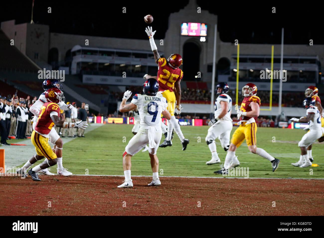 November 04, 2017 Arizona Wildcats wide receiver Tony Ellison #9 makes ...