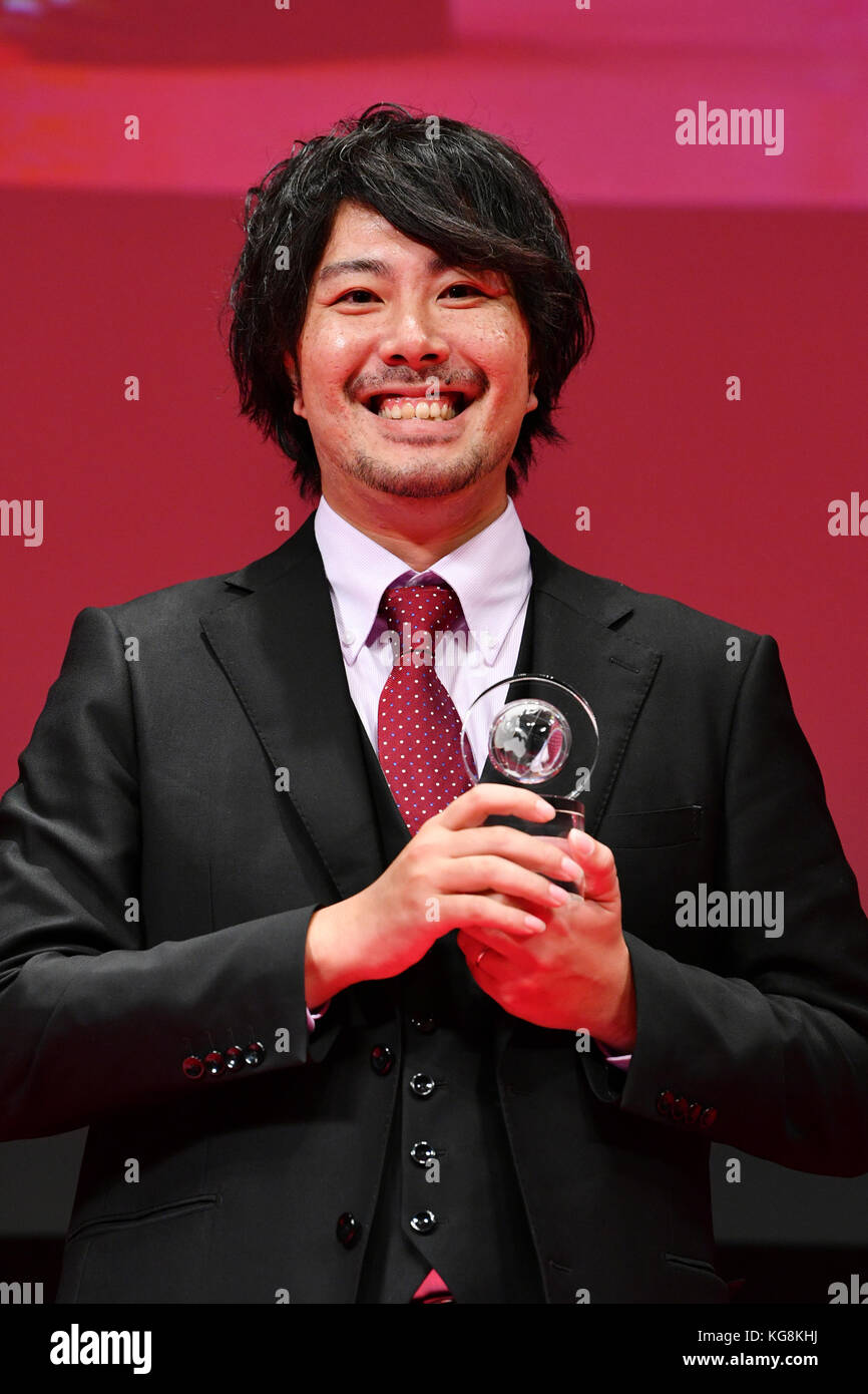 Akio Fujimoto, November 03, 2017 - Director Akio Fujimoto speaks after ...