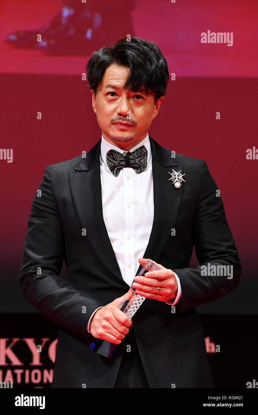 Duan Yihong, November 03, 2017 - Actor Duan Yihong speaks after winning ...