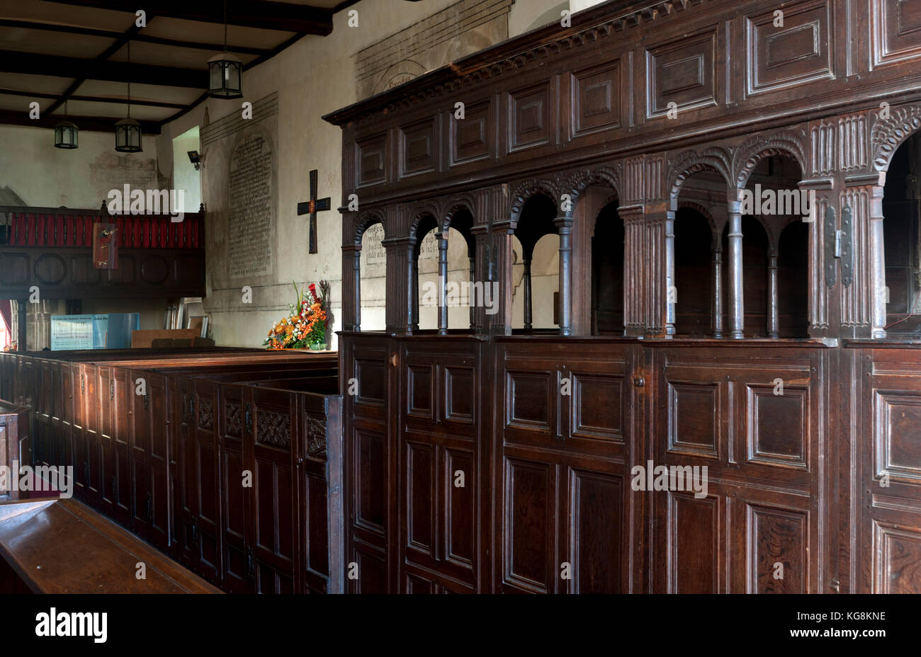 Box pews church hi-res stock photography and images - Alamy