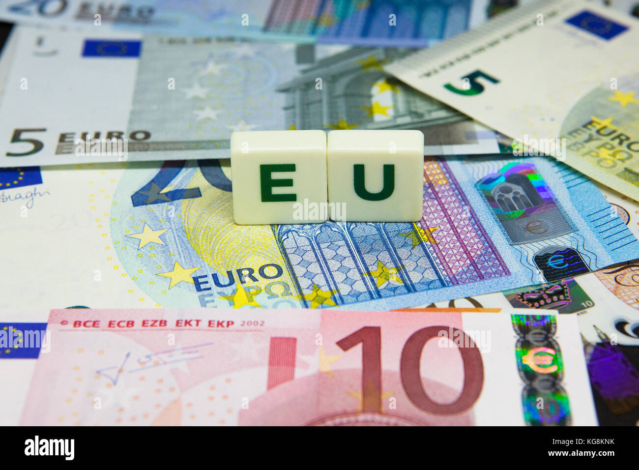 EU and Euro bank notes Stock Photo - Alamy