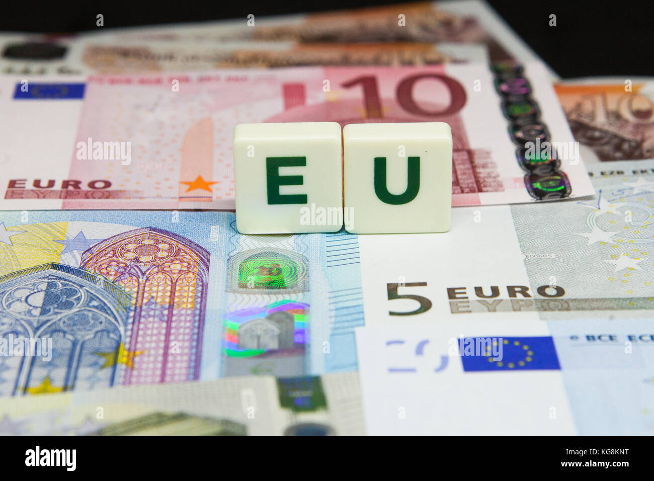 EU and Euro bank notes Stock Photo - Alamy
