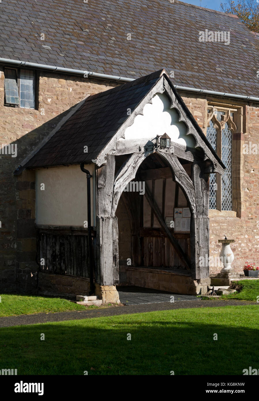 The south porch, St. Michael and All Angels Church, Onibury, Shropshire ...