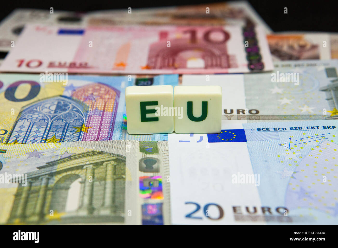EU and Euro bank notes Stock Photo - Alamy