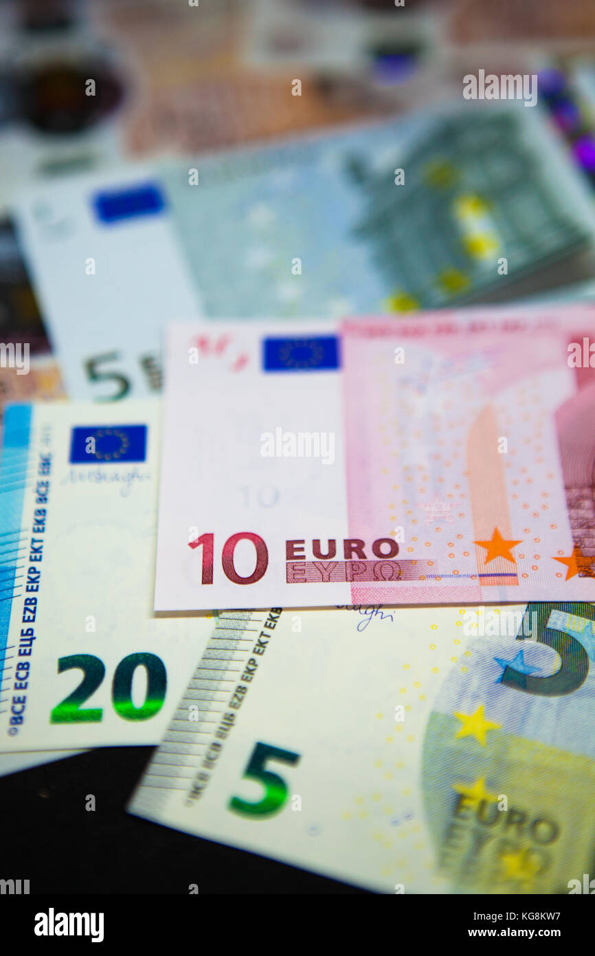 EU and Euro bank notes Stock Photo - Alamy