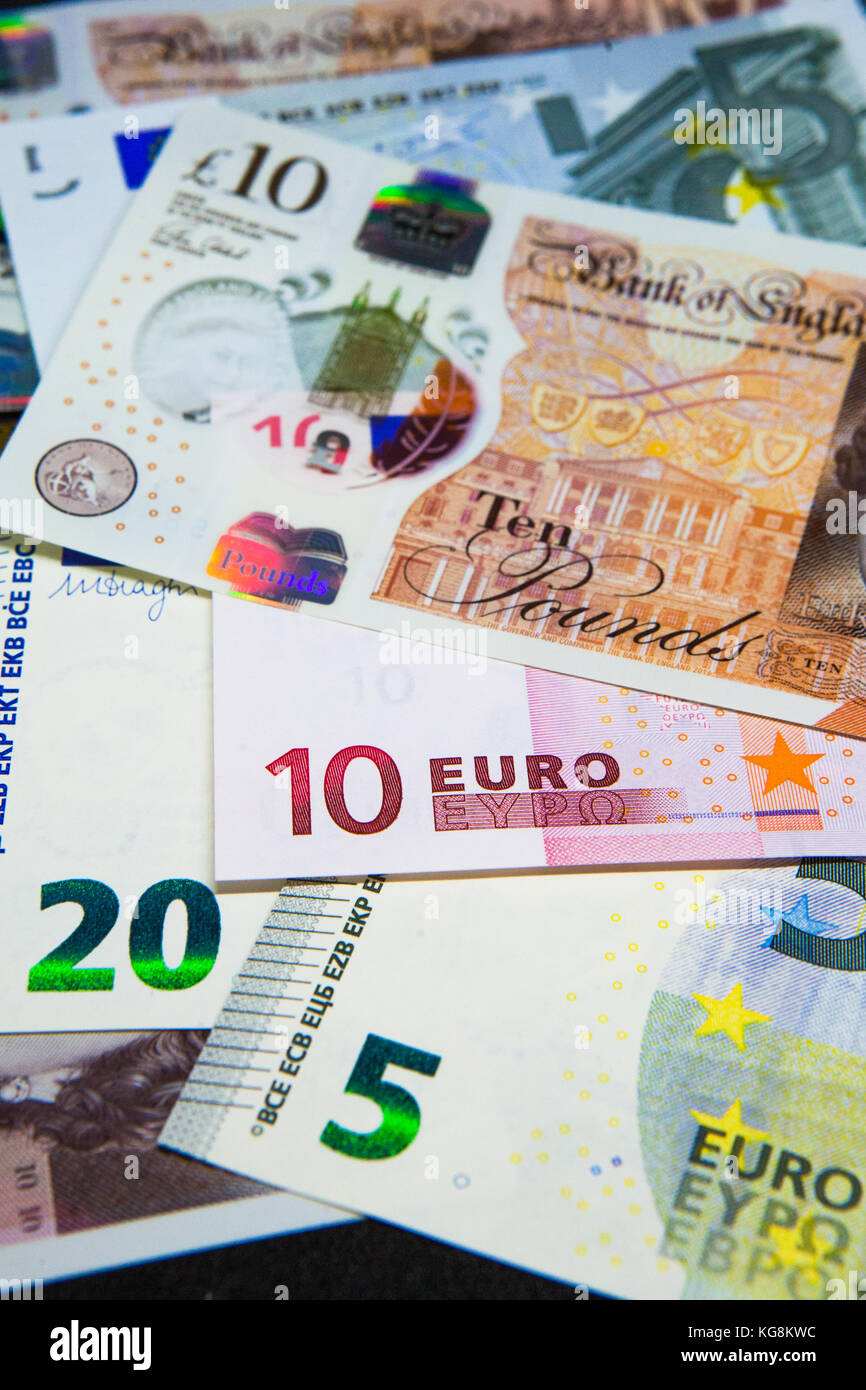EU and Euro bank notes Stock Photo - Alamy