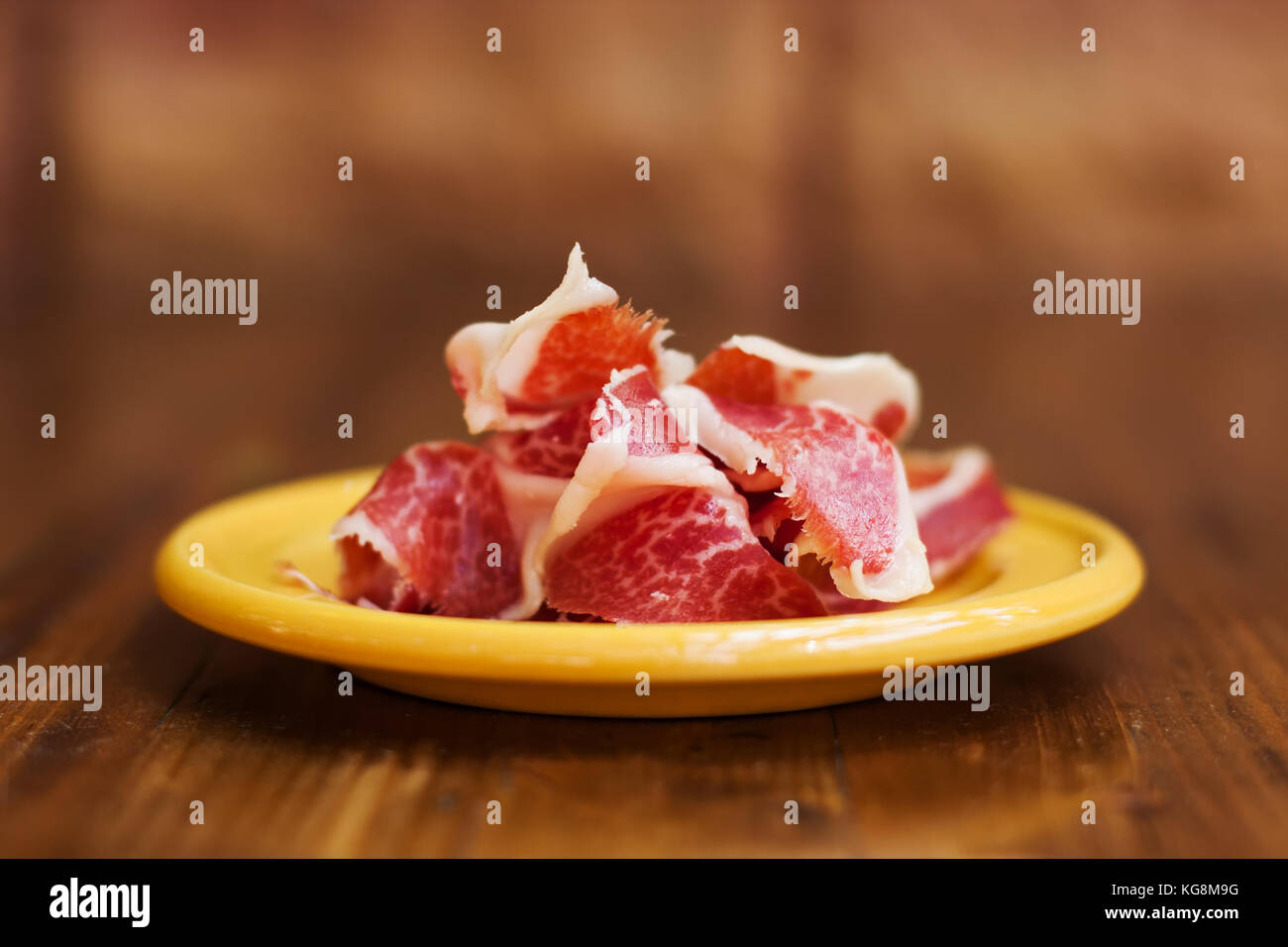 Jamon iberico slice hi-res stock photography and images - Alamy