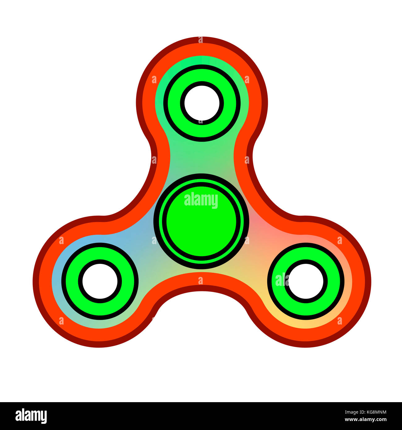 Fidget Finger Spinner. Modern Stress Relieving Toy Stock Photo - Alamy