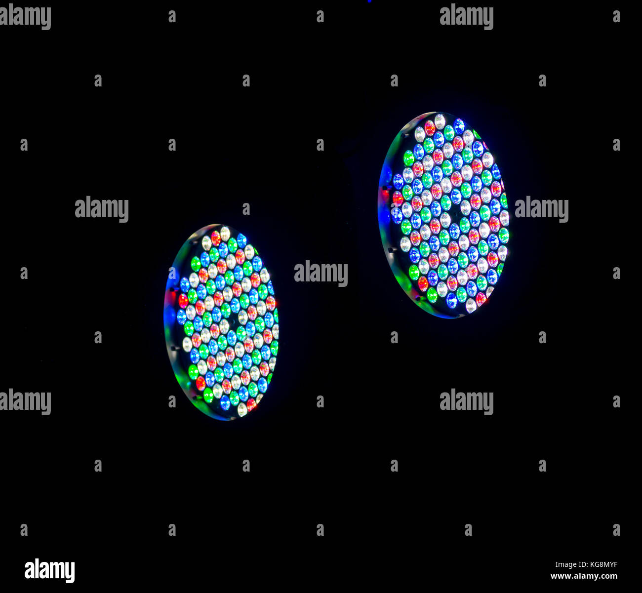 Led lighting equipment at work Stock Photo - Alamy