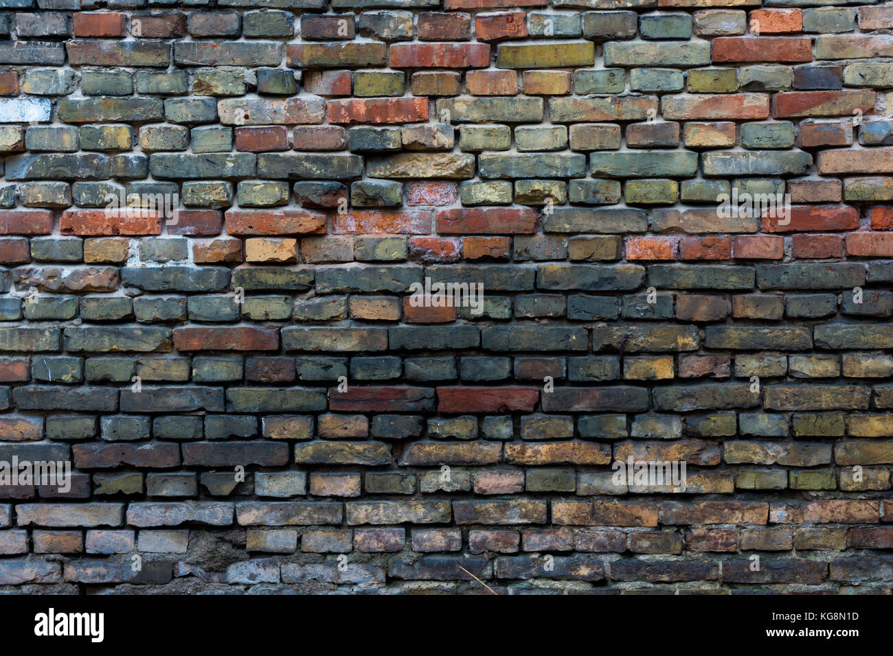 Multicolor brick wall Stock Photo - Alamy