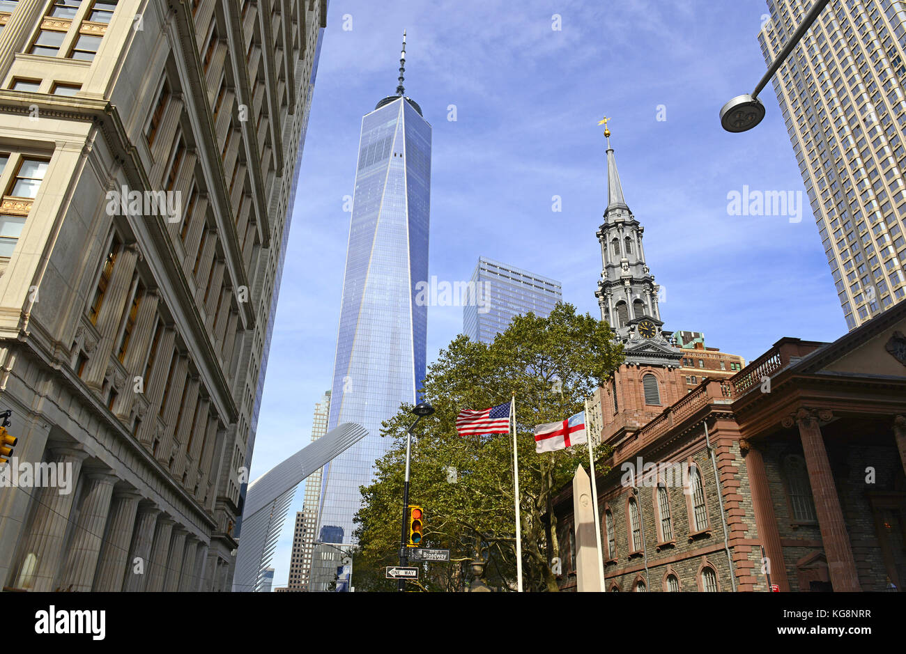 Freedom Tower in Manhattan New York Stock Photo - Alamy