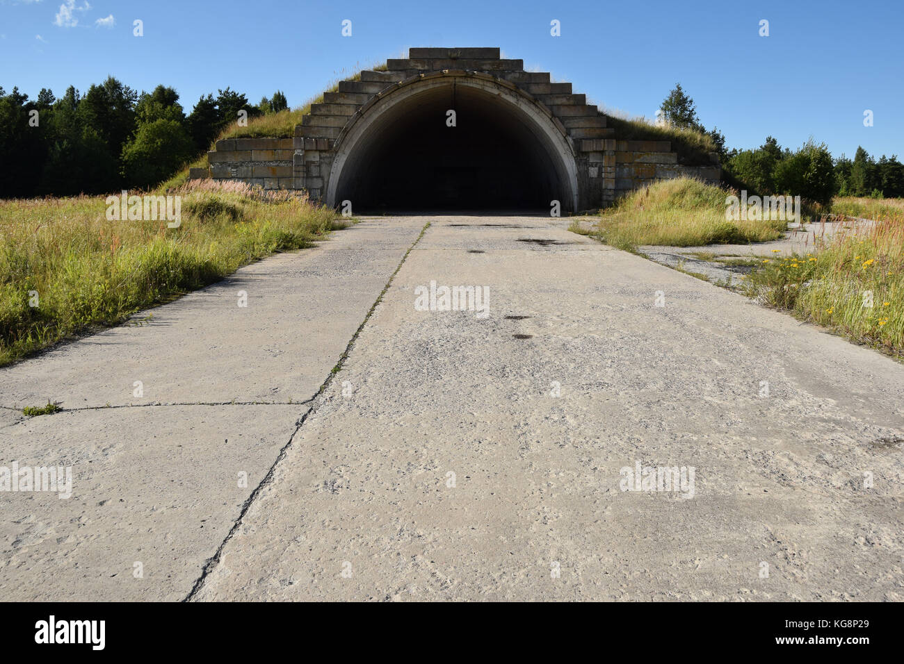 The ghost soviet air base of Kiltsi in Estonia. The squadron left this ...